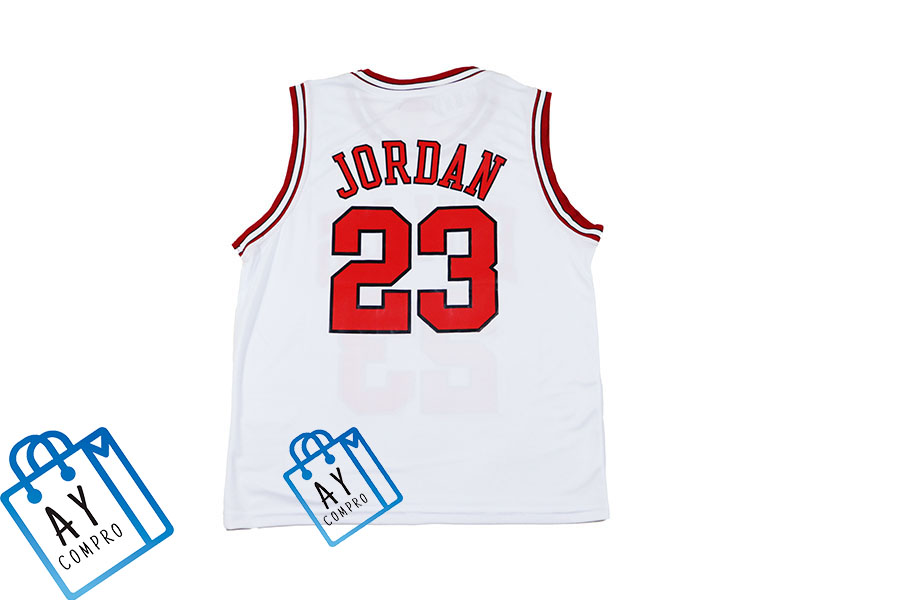CHICAGO BULLS 23 JORDAN WHITE JERSEY CHICAGO BULLS 23 JORDAN WHITE JERSEY