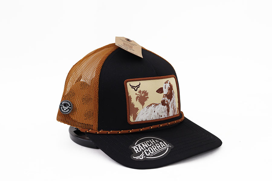 GORRA RANCH & CORRAL SINGLE WHITE ANGUS